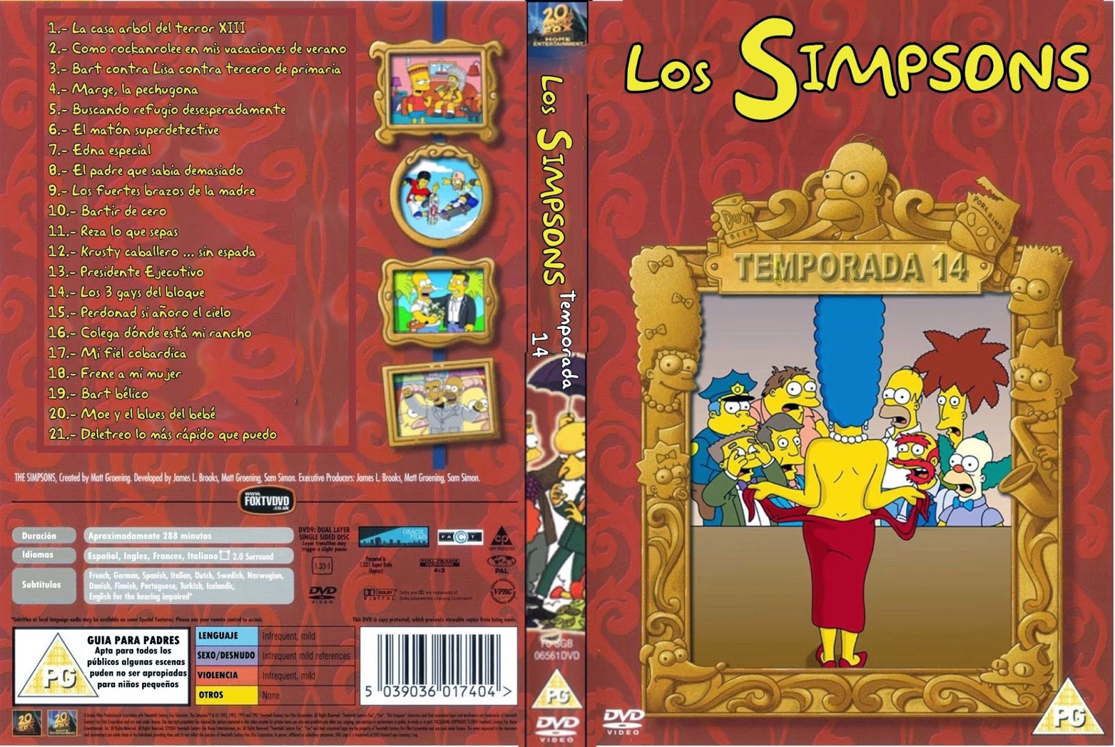 PELICULAS DVD FULL: LOS SIMPSONS - TEMPORADA 14